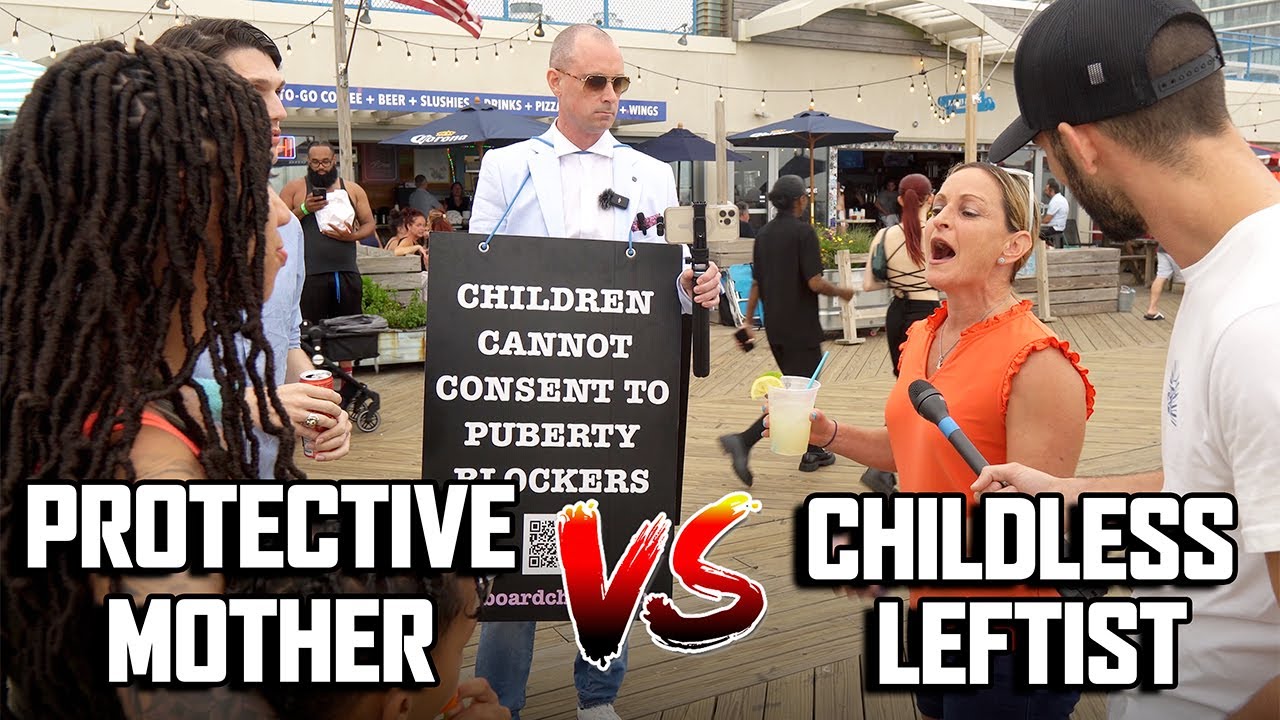 Protective mom takes on childless leftist over parenting values