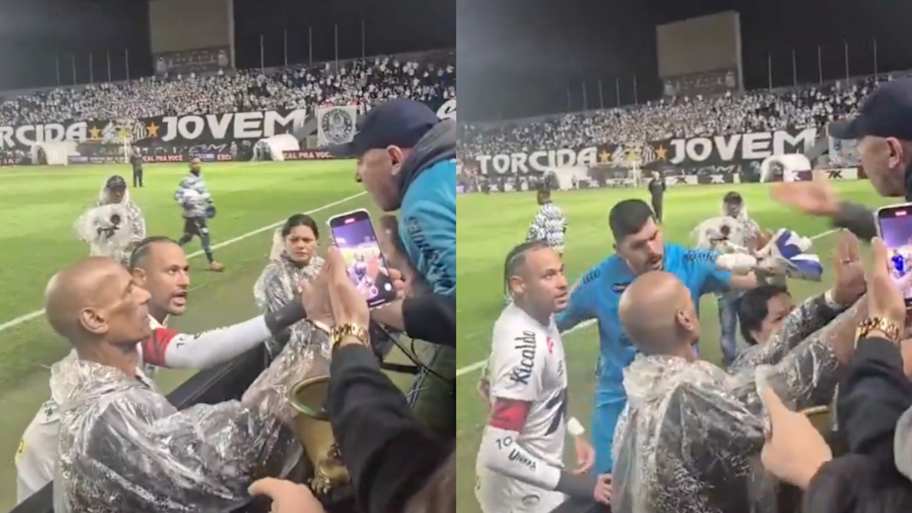 Neymar gets into heated clash with fan after latest Santos defeat