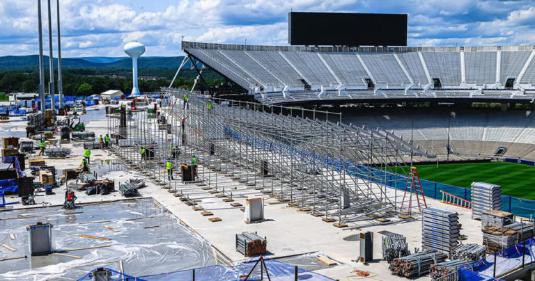 Beaver Stadium renovation update: New photos show construction progress ...