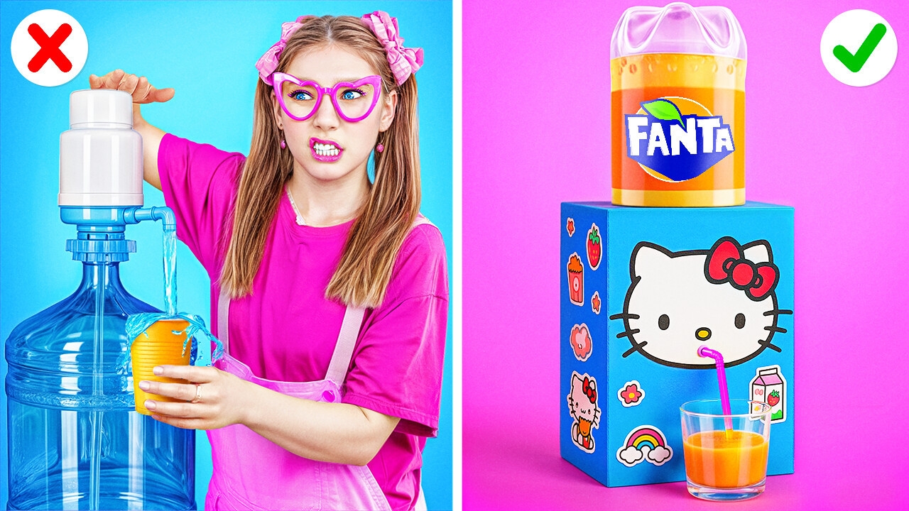 DIY Cardboard Juice Dispenser: A Fun & Functional Upcycling Project