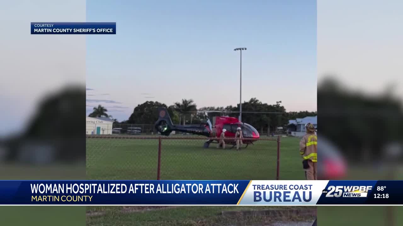 Woman spared by gator in Martin County with cuts, fractures