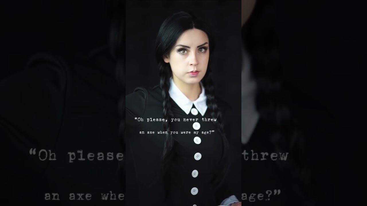“i Never Missed.” - Wednesday Addams Cosplay 🖤🕷