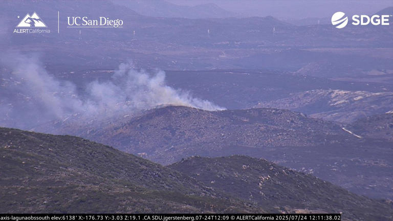 Firefighters halt 'fast-moving' brush fire in Campo; evacuation warning ...