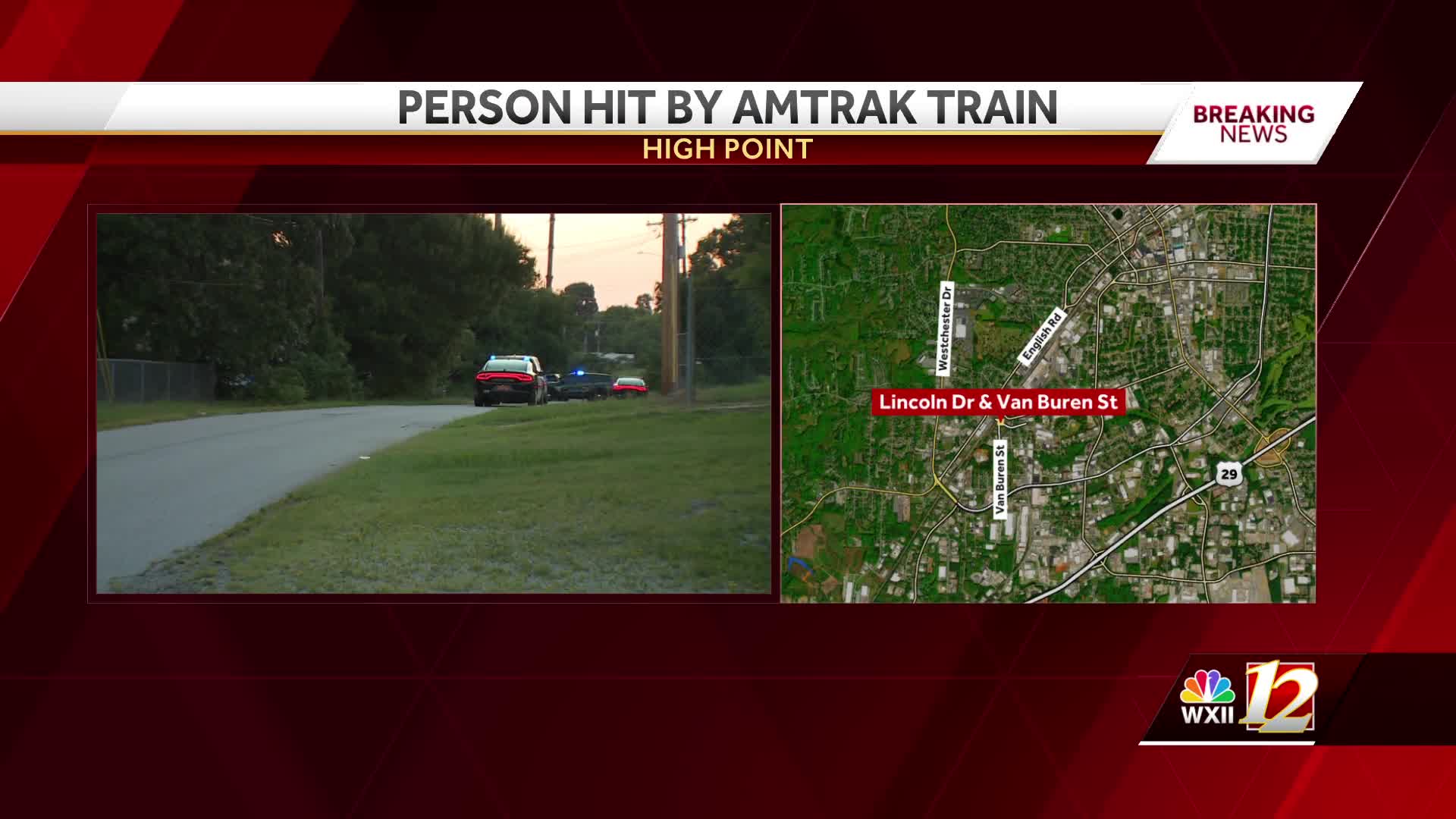 Pedestrian seriously injured after Amtrak train incident in High Point