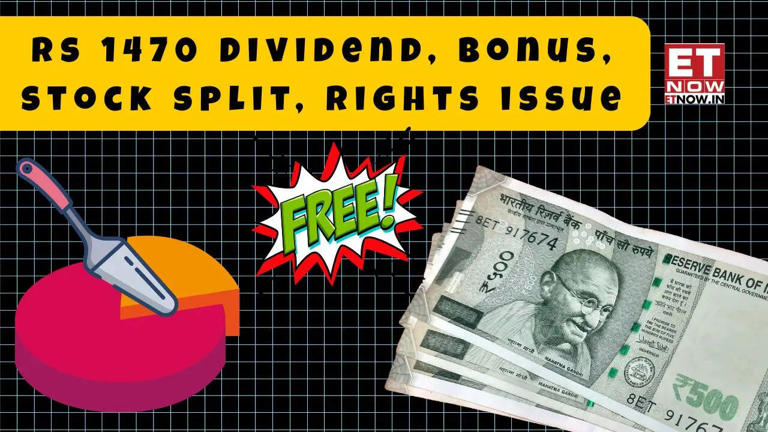 Rs 1470 Dividend, bonus, stock split, rights issue: 59 stocks turn ex ...