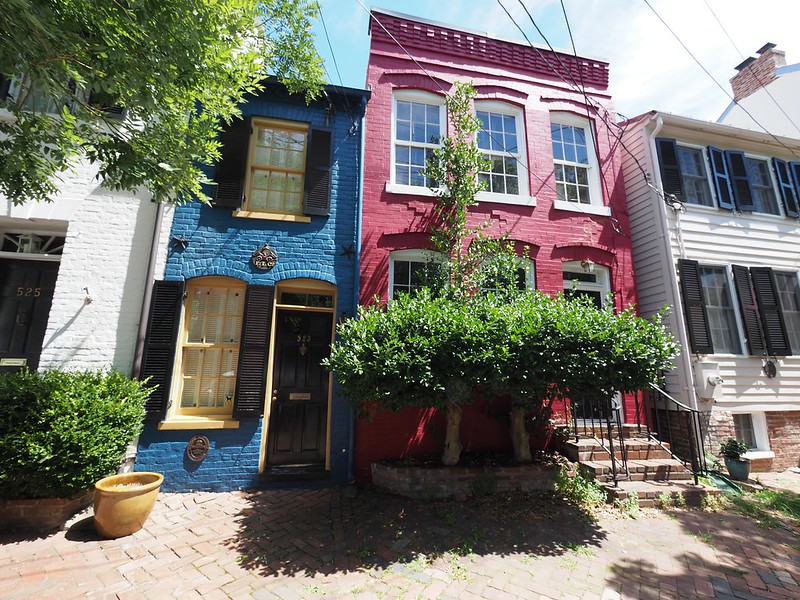 The thin, tiny, and strange Spite House in Alexandria, Virginia