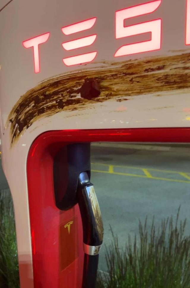 Tesla driver shares photo of disgusting discovery at Supercharger ...