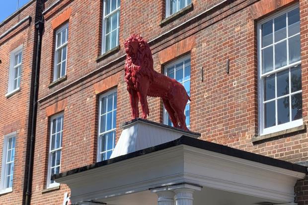 Mystery over who owns damaged Red Lion statue as iconic monument ...