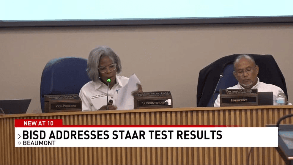 Beaumont ISD sees gains in STAAR test results, outlines improvement plan