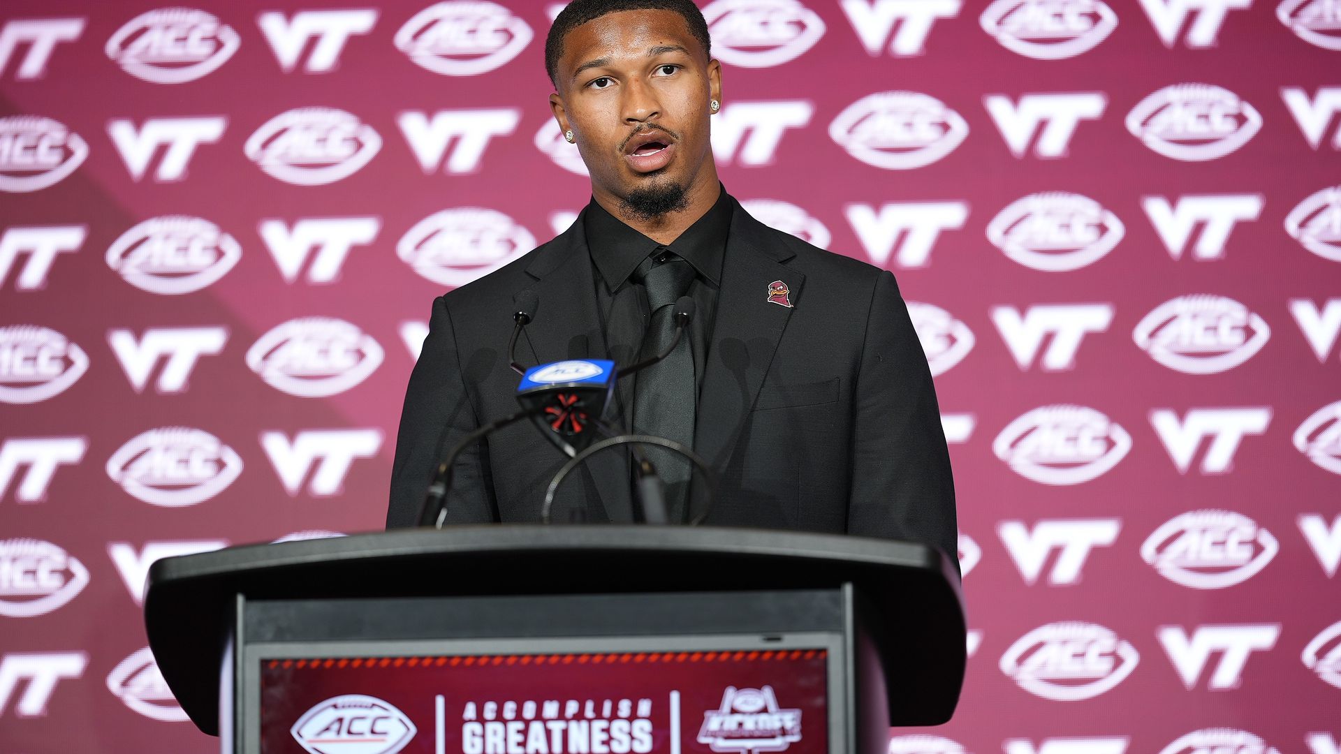 Virginia Tech football: Did QB Kyron Drones reveal the Hokies’ starting OL?