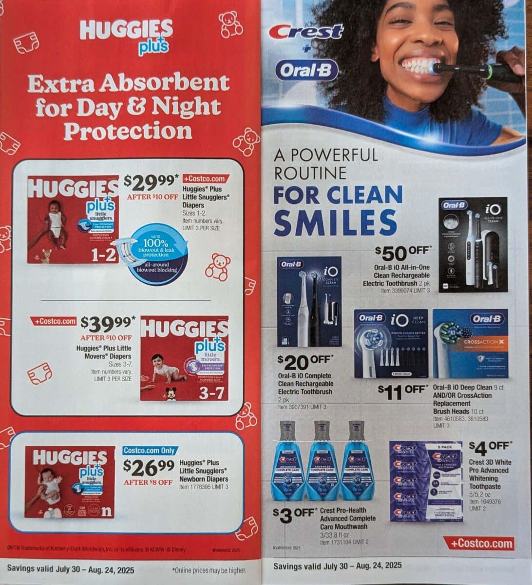 Costco Coupon Book August 2025
