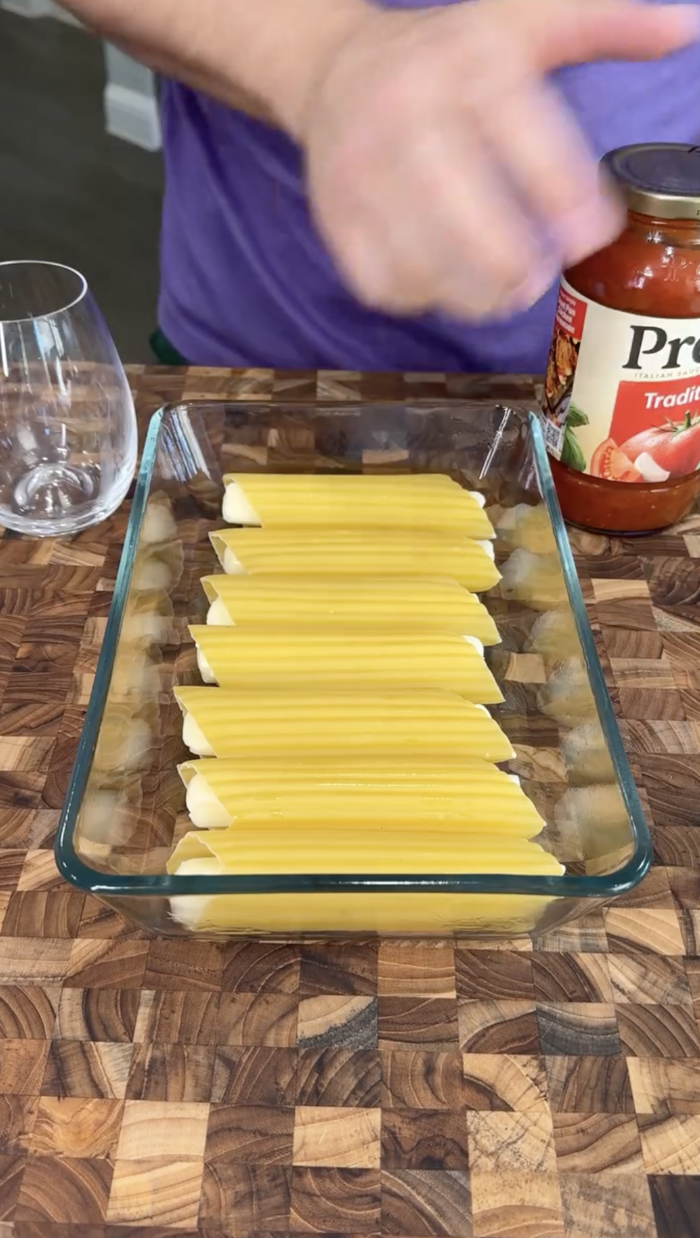 Cheesy String Cheese Manicotti
