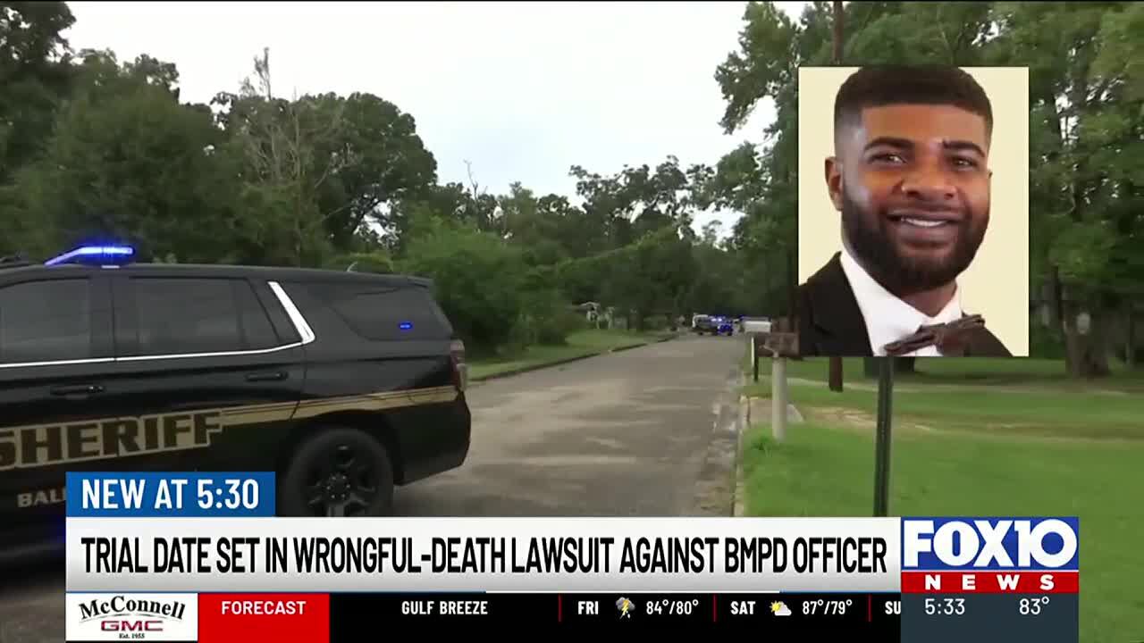 Trial date set in wrongful-death lawsuit against Bay Minette police officer
