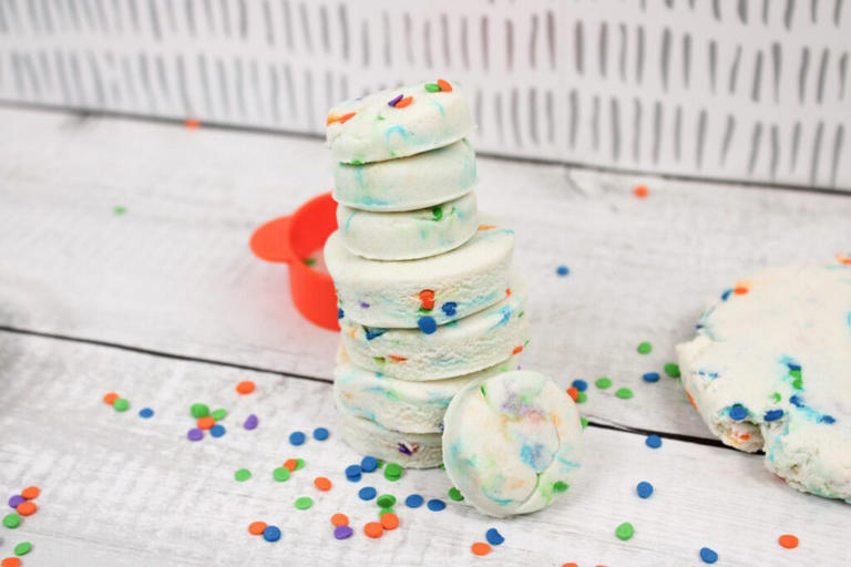 Fun Vanilla Birthday Cake Playdough for Toddlers and Preschoolers