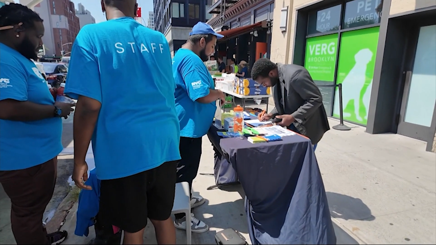 Brooklyn shower bus offers residents a safe space for fresh start