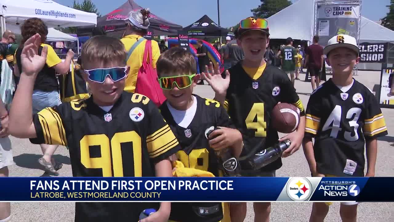 Steelers training camp Day 1: Fans brave the heat to watch new-look ...
