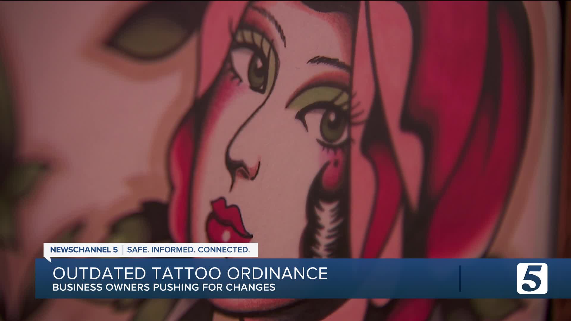 Tennessee tattoo artist challenges city ordinance classifying his ...