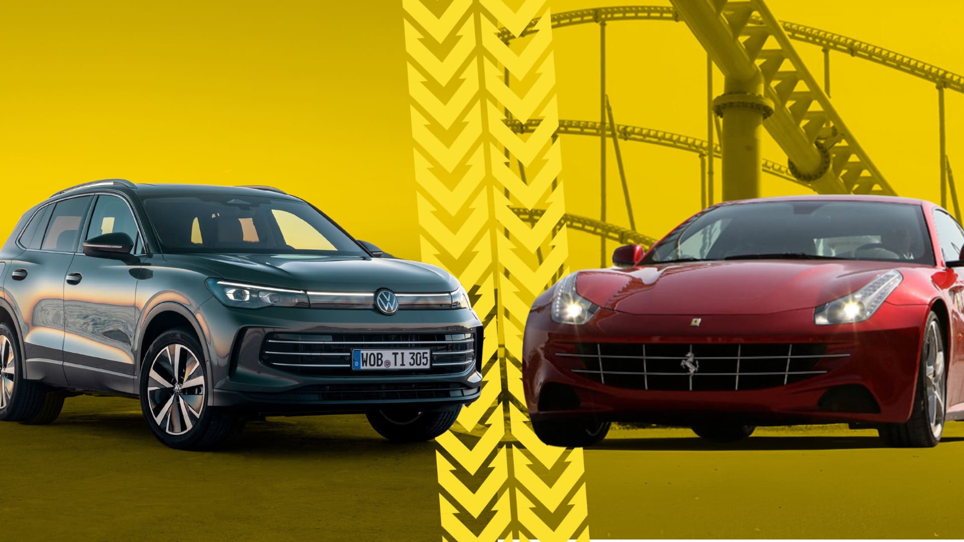 Volkswagen Tiguan vs Ferrari FF, Comfort Meets Speed