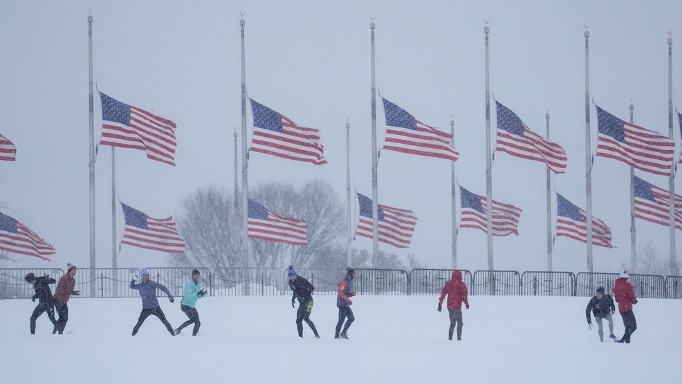 Why are U.S. and state flags flying at half-staff, half-mast at the ...