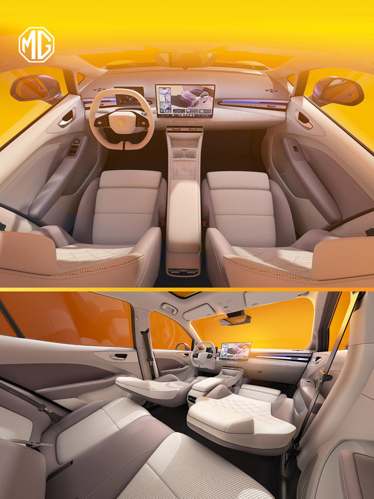 Nuova MG4, svelati gli interni: comfort e tecnologia Oppo