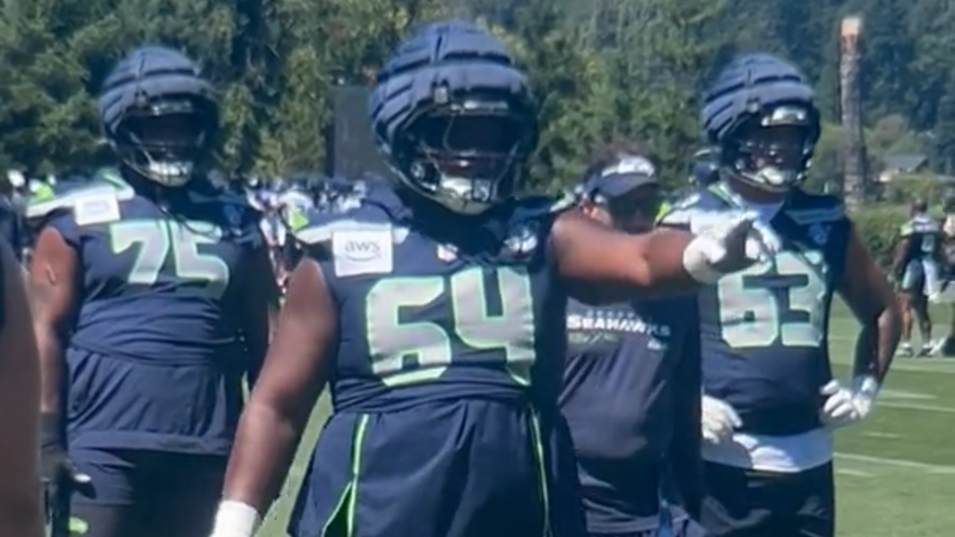 Christian Haynes, 1st-team right guard 2 practices into Seahawks ...