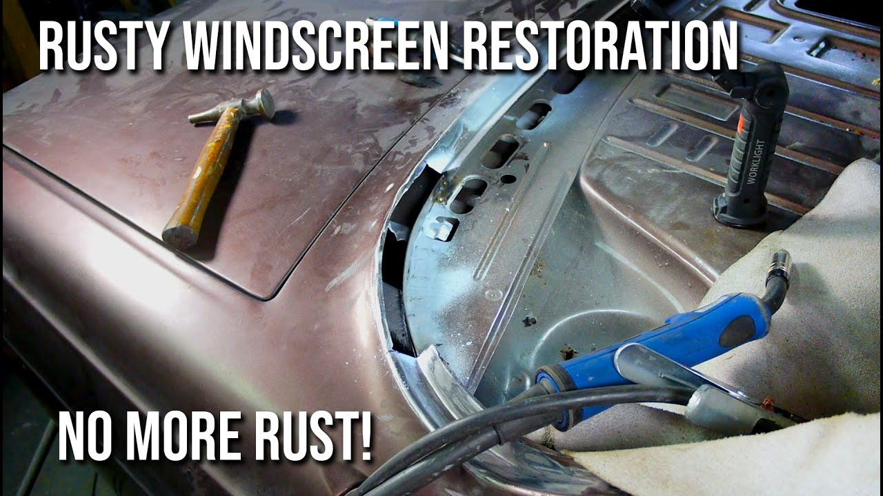 Rust Removal and Restoration on a Mercedes Windscreen
