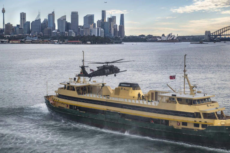 Dramatic anti-terror drill as British commandos storm Sydney Harbour ferry
