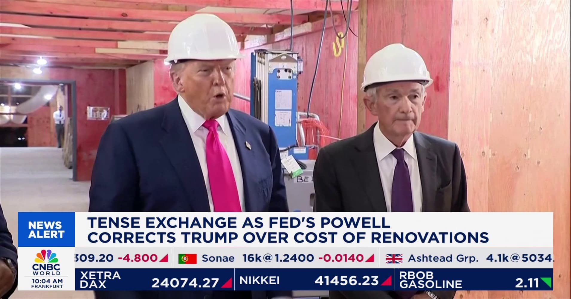 Hard hats and thick skin: Powell hosts Trump at the Fed