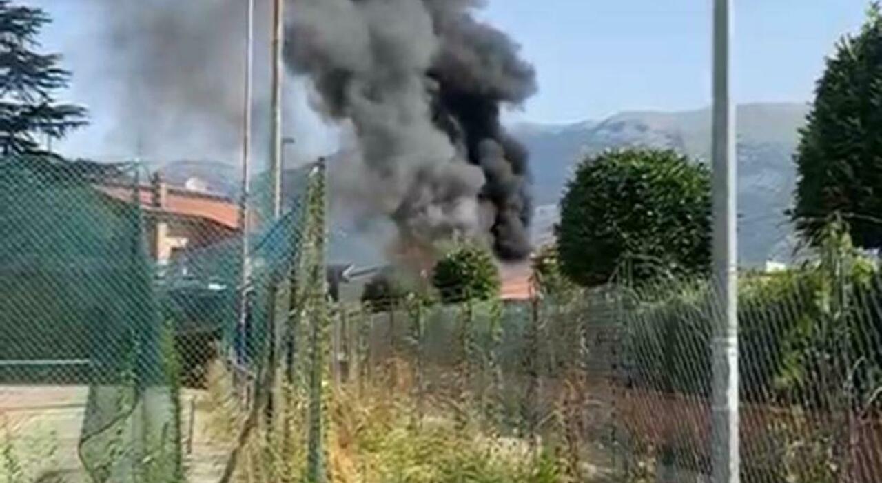 Sora, incendio in una villa in zona Trecce dopo lo scoppio di una ...
