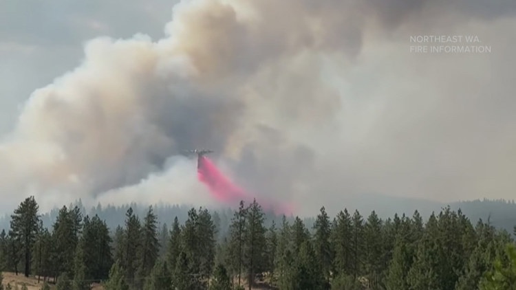 Evacuee anxiously awaits news on property amid Lake Spokane fire