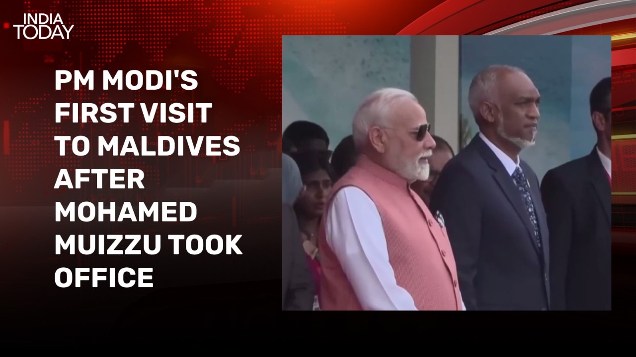 PM Modi arrives in Maldives, receives warm welcome from Mohamed Muizzu