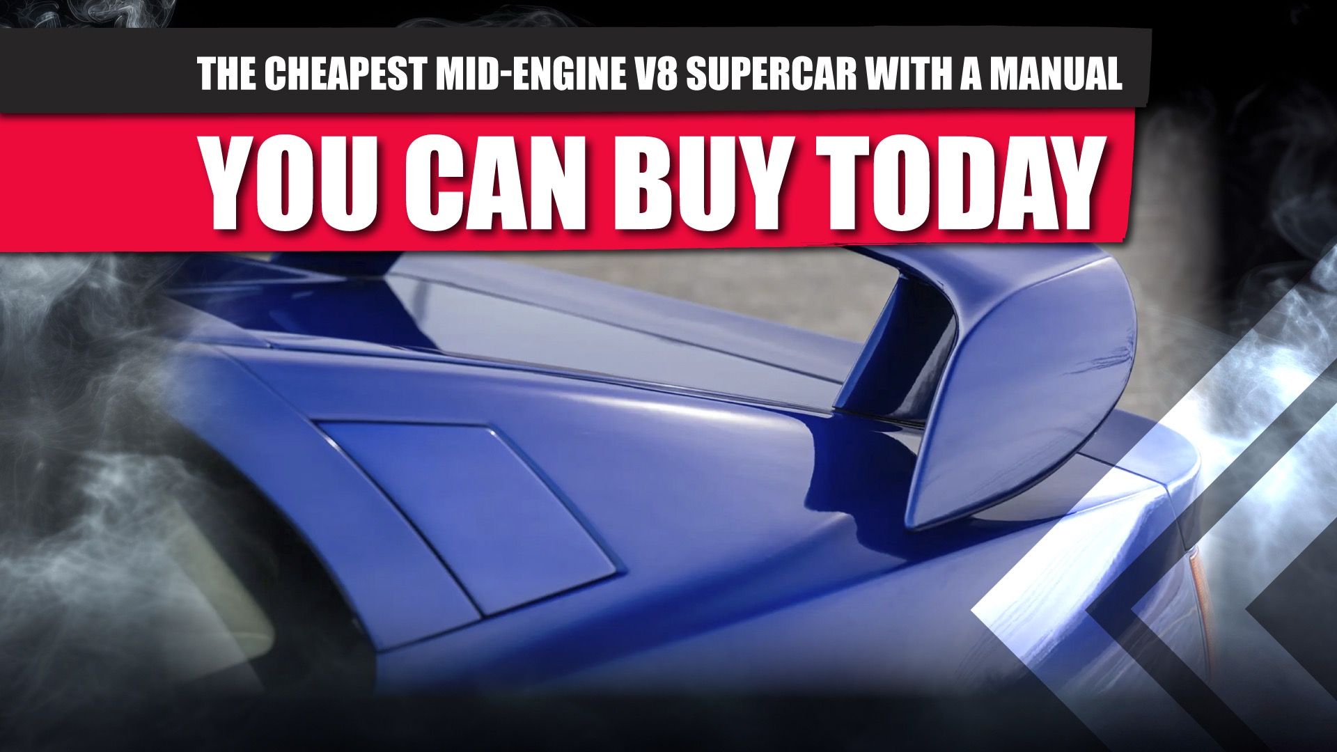 The Cheapest Mid-Engine V8 Supercar With A Manual Transmission You Can ...