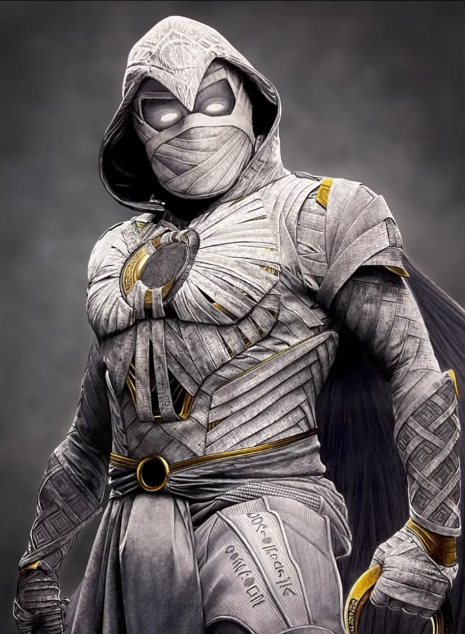 Moon Knight Sketch to Final – Drawing Time-Lapse