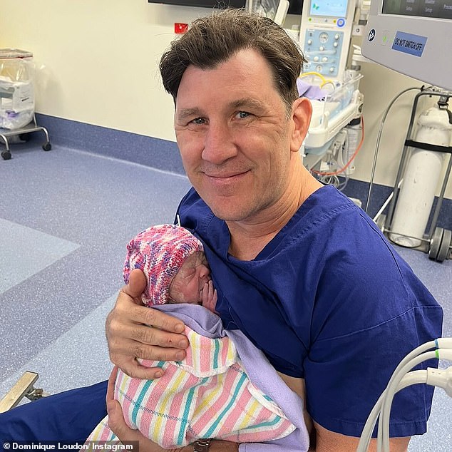 Footy legend Martin Lang's miracle baby with TV identity Dominique Loudon
