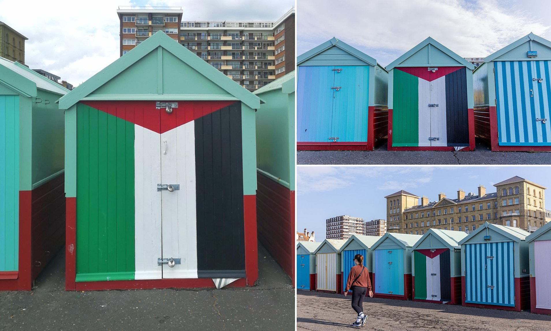 Council order owner to repaint over Palestinian flag beach hut on ...