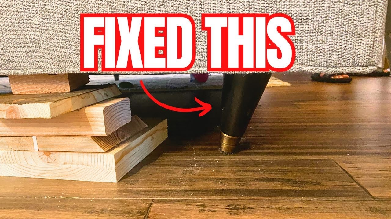 $5 DIY Couch Leg Repair – Easy Fix for a Broken Sofa Leg