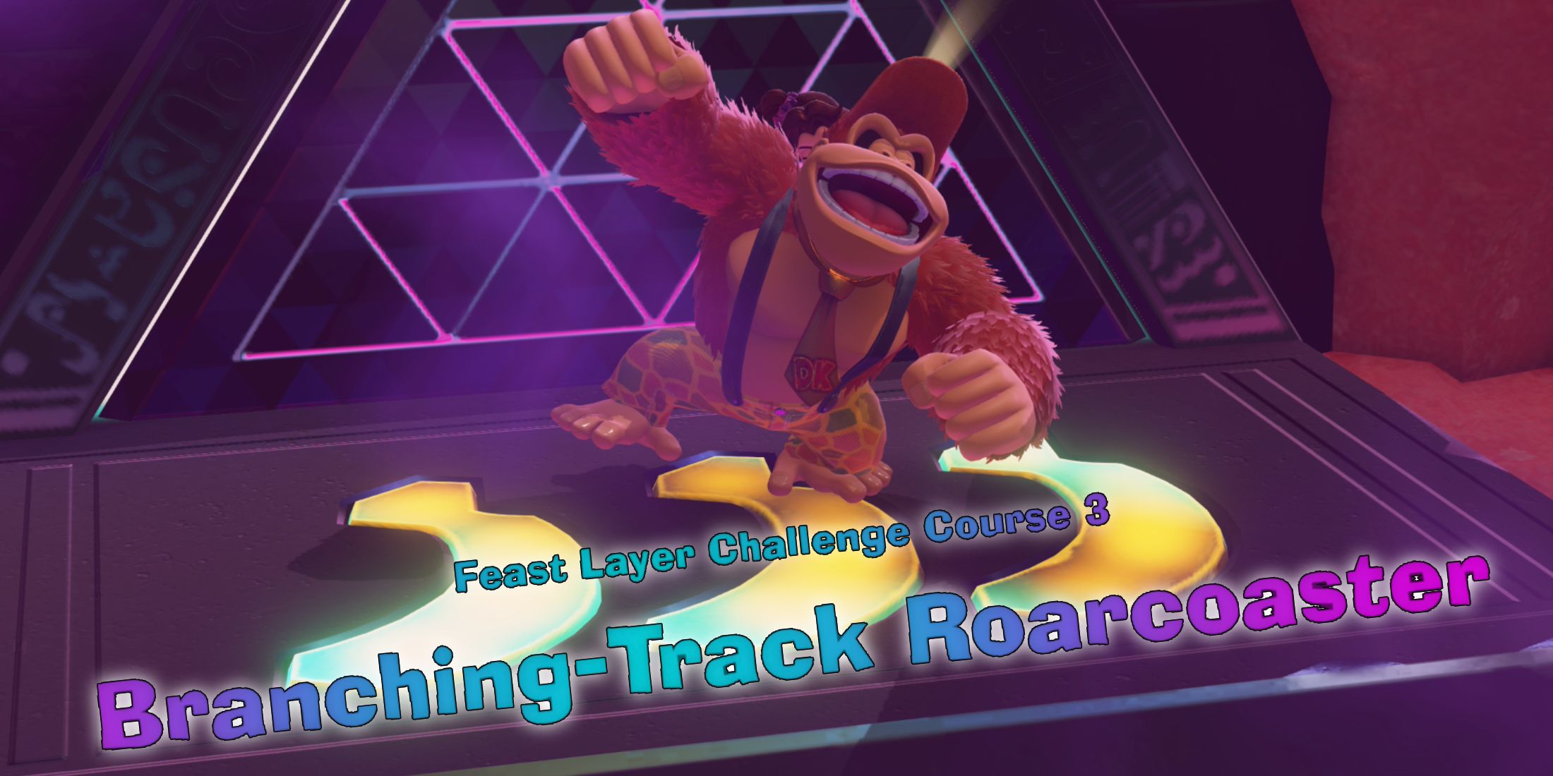 How to Get All Bananas in Branching-Track Roarcoaster in DK Bananza ...