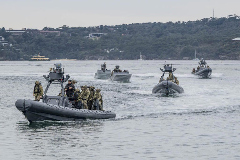 Dramatic anti-terror drill as British commandos storm Sydney Harbour ferry