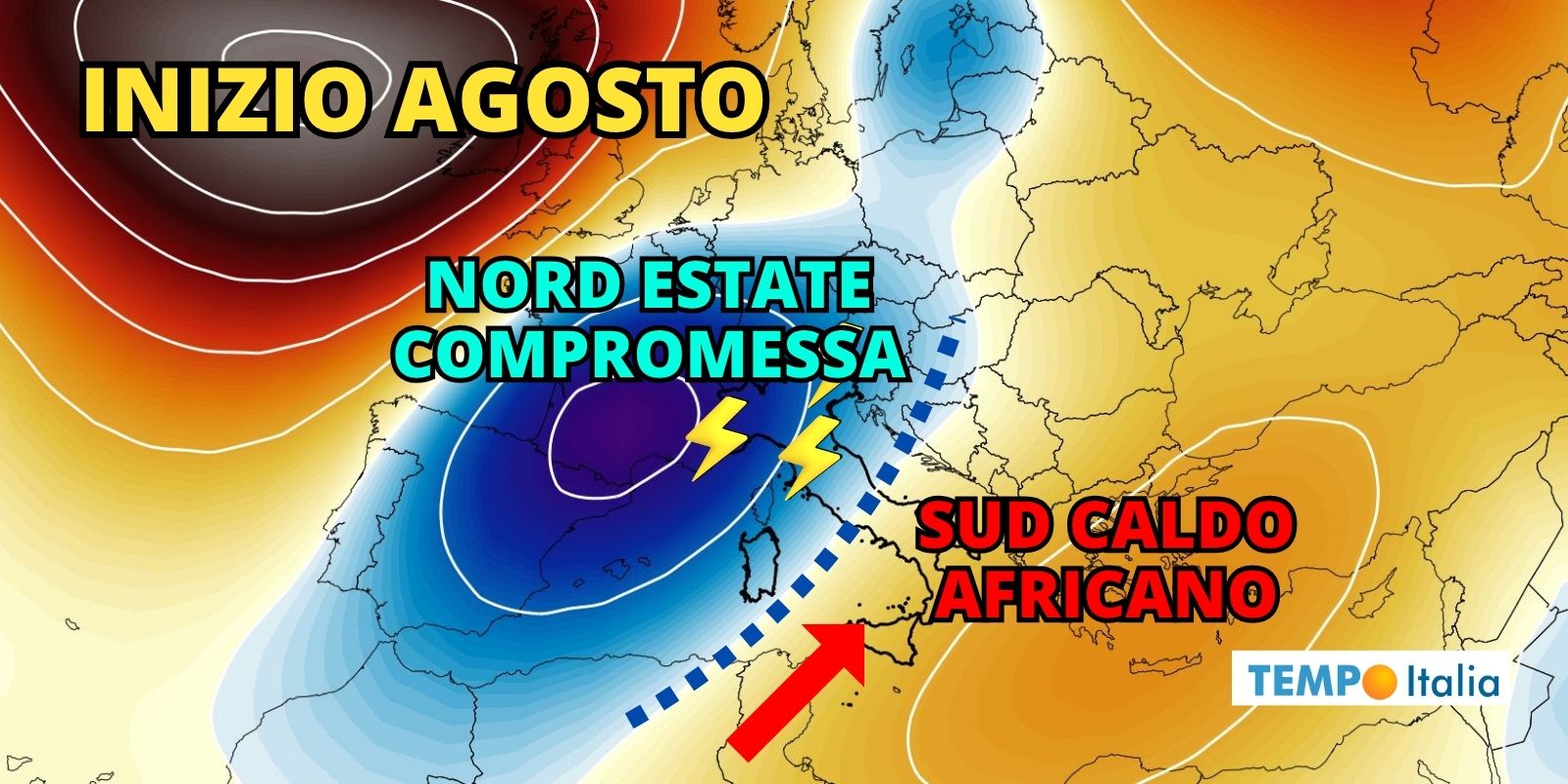 Meteo Agosto: tra impulsi freddi e ritorno del caldo, Italia di nuovo ...