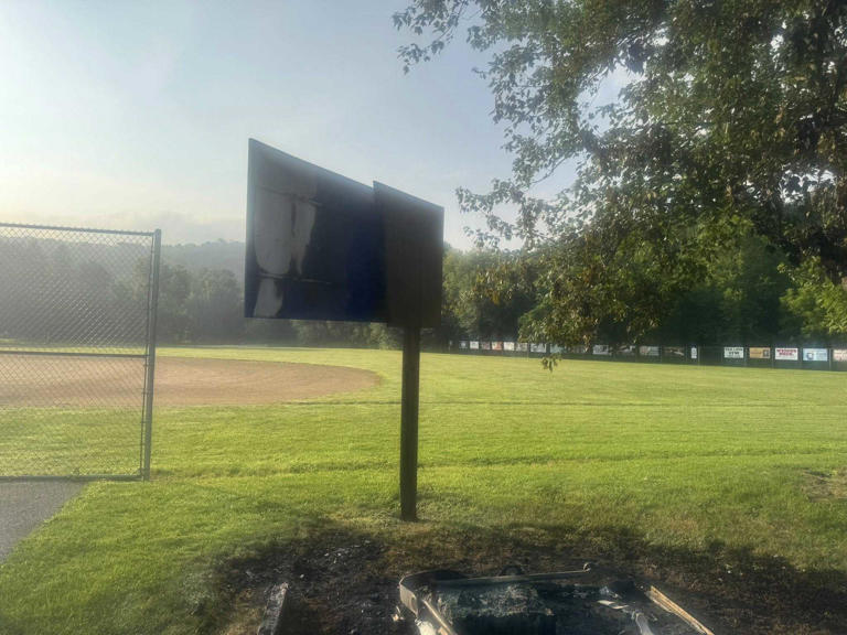 Arson investigation underway after fire destroys Porta Potty ...