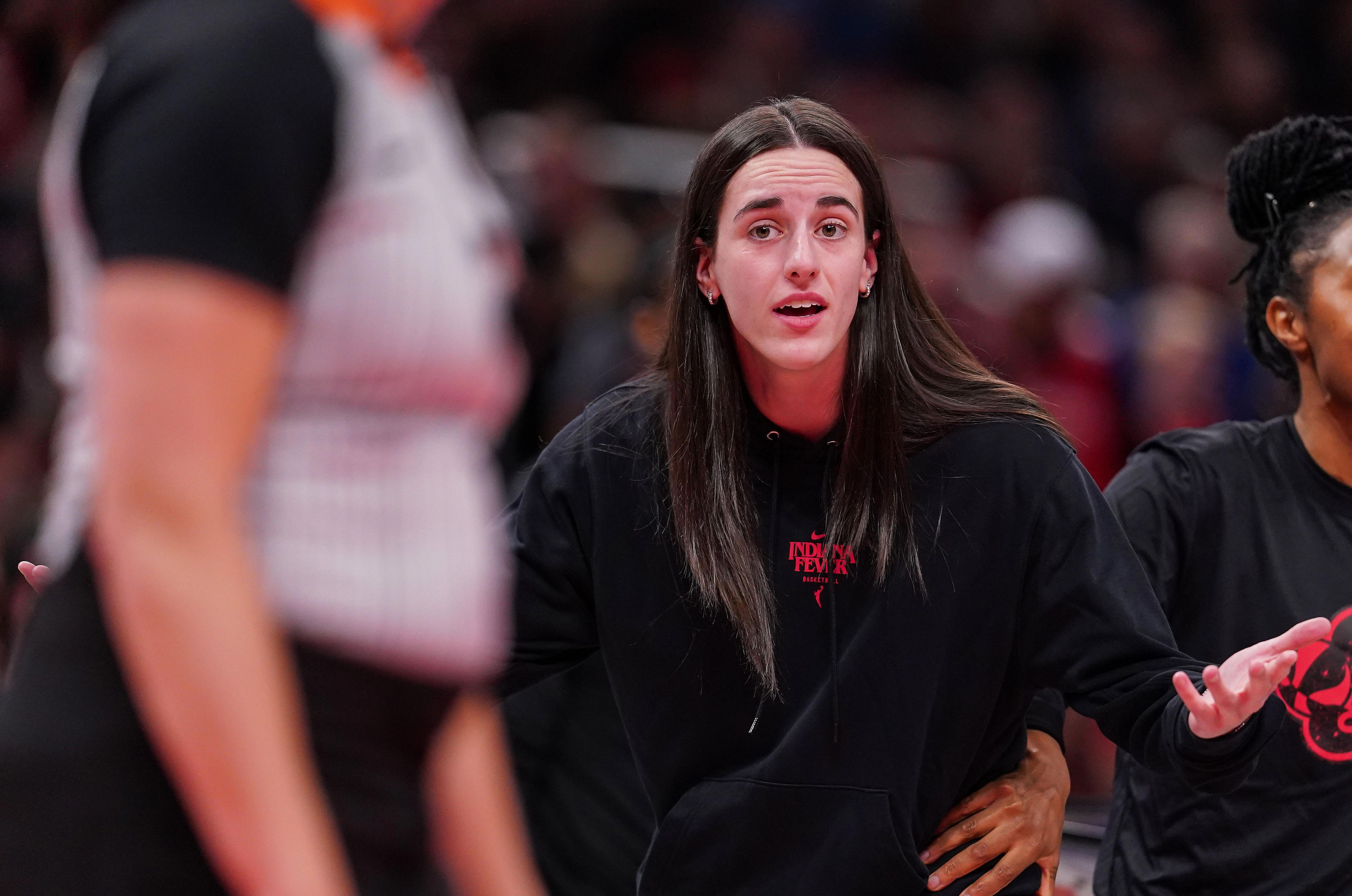 Perturbed Caitlin Clark fans worry about re-injury over bench behavior