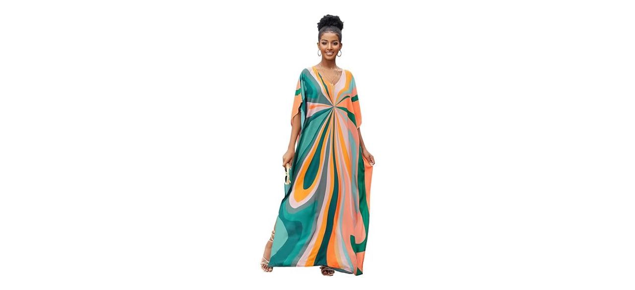 Embrace your inner Mrs. Roper with a summer caftan