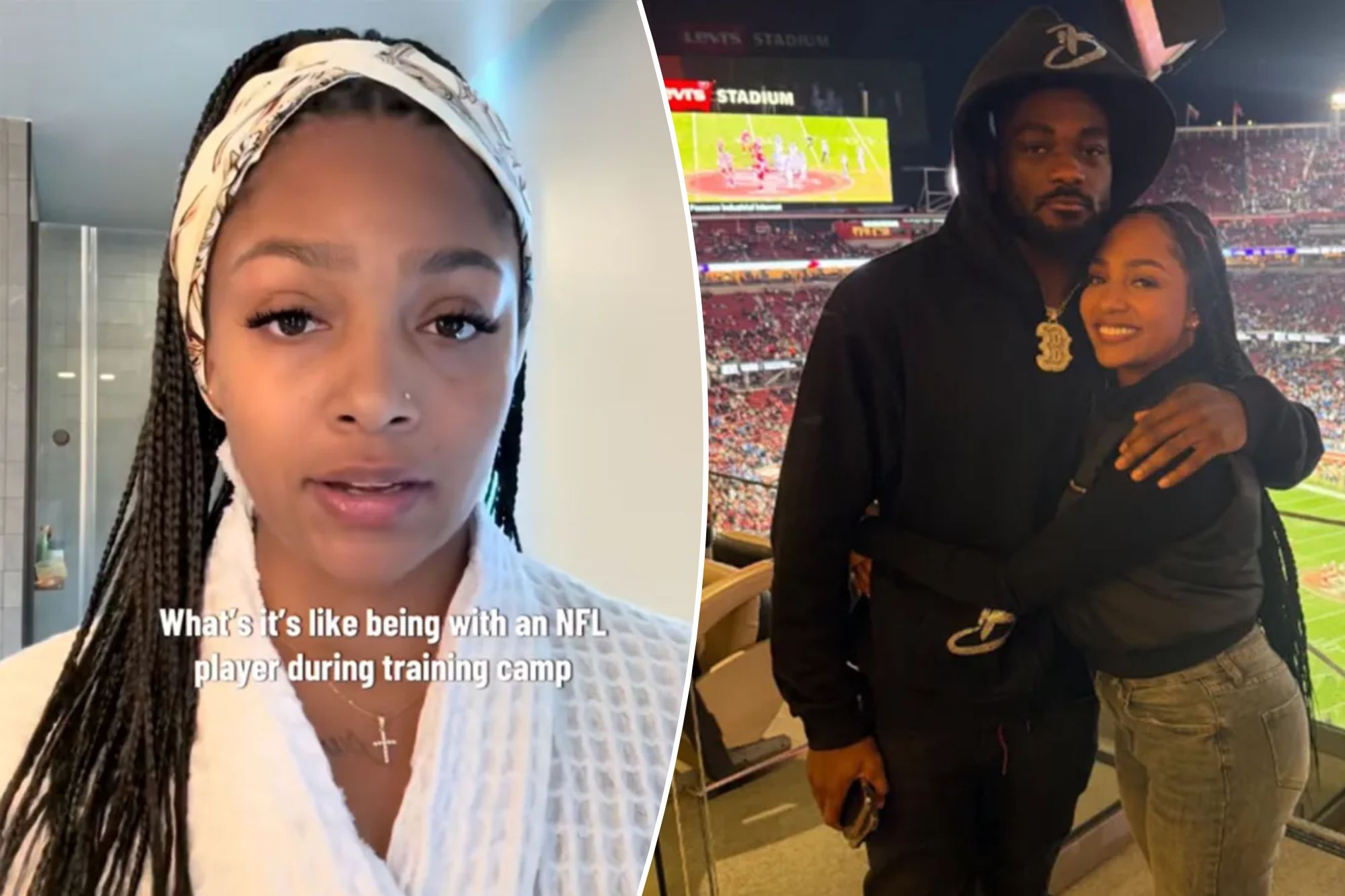 Brandon Aiyuk’s wife explains why WAGs are ‘in a panic’ at the start of ...