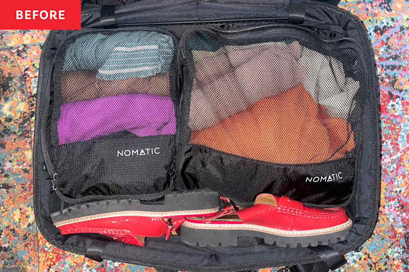 I Just Discovered the Smartest Shoe-Packing Trick for My Suitcase
