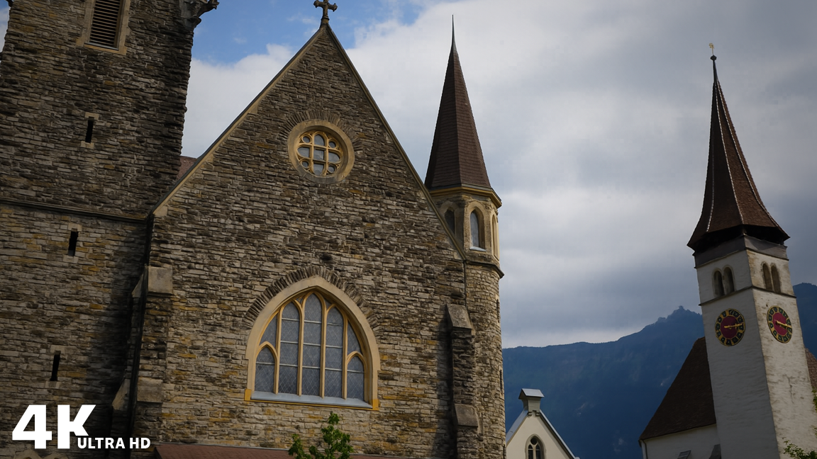 Explorando Interlaken a Pé na Suíça (4K)