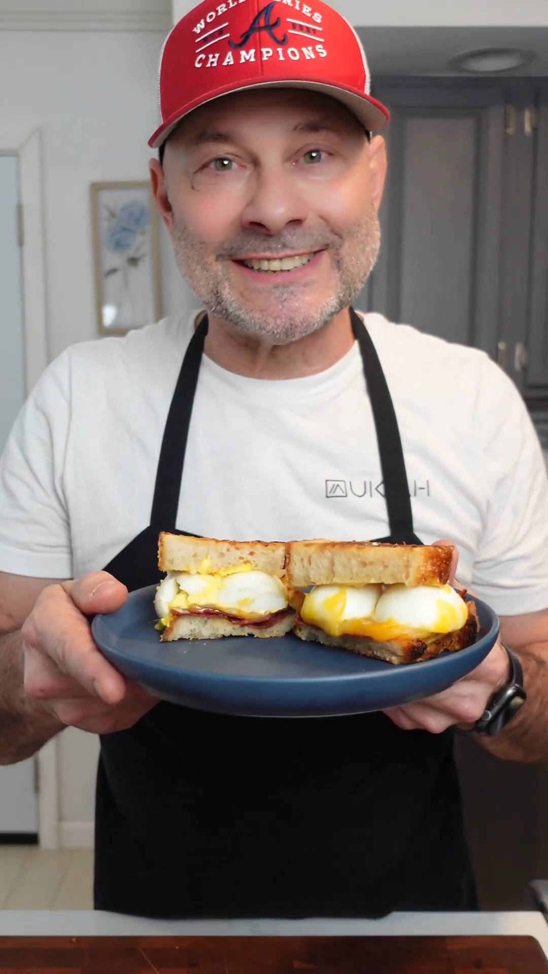 Deviled eggs grilled cheese