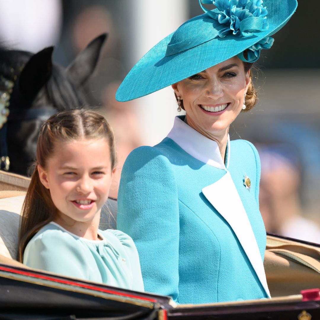 Princess Charlotte's cheeky moment with Princess Kate