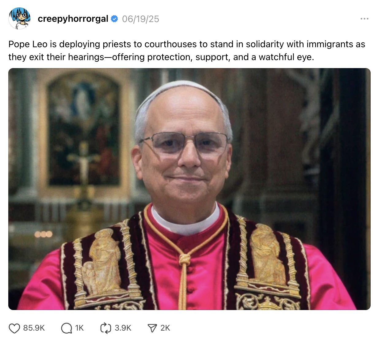 What we know about claim Pope Leo XIV deployed priests to immigration ...