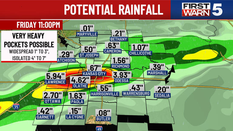 FIRST WARN WEATHER DAY: Flash Flood Warnings until 8:30 a.m. for the ...