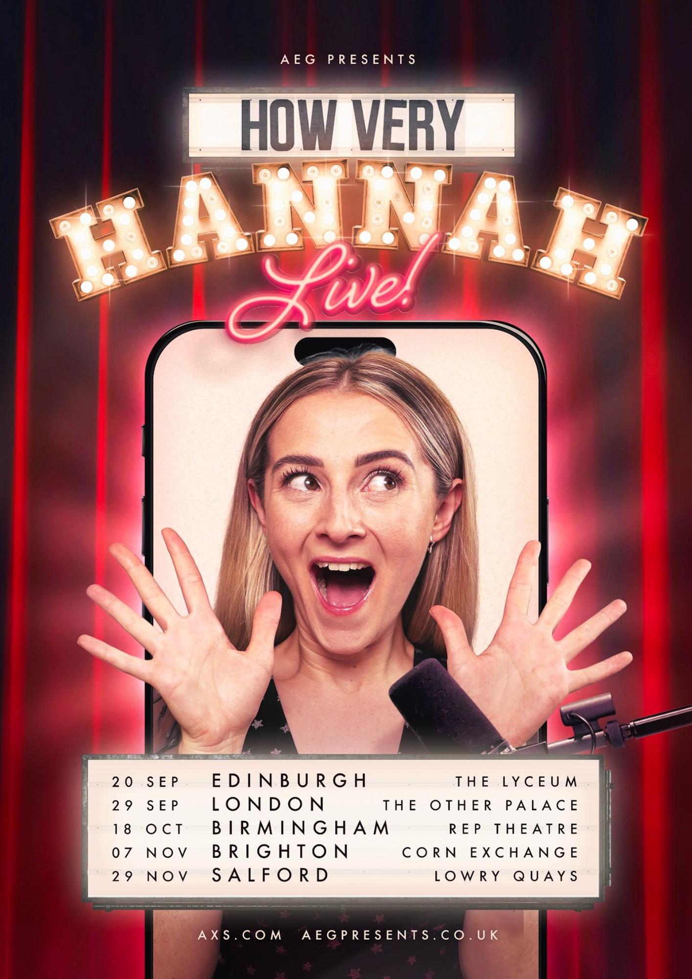 Hannah Lowther comes to Edinburgh with podcast tour - How Very Hannah Live